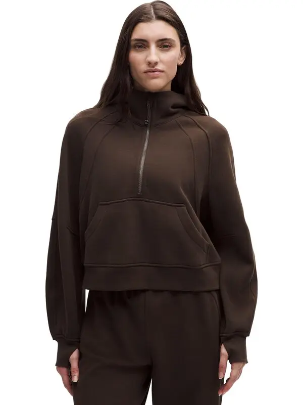 Lululemon Scuba Oversized Half-zip Hoodie - Walnut Crunch
