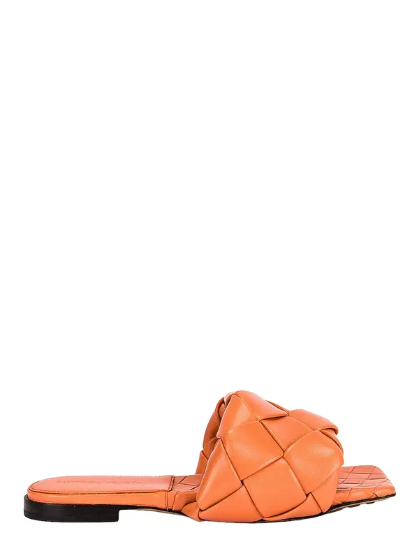 Bottega Veneta Lido Slip-on Sandals - Papaya