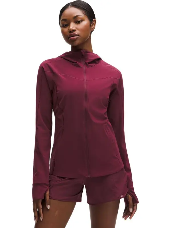 Lululemon Mist Over Windbreaker - Burgundy Bay