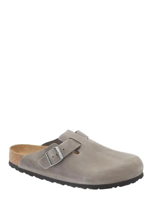 BIRKENSTOCK Boston Soft Clog - Gray