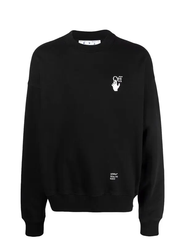 Off-White Carav Arrows Motif Sweatshirt - Black