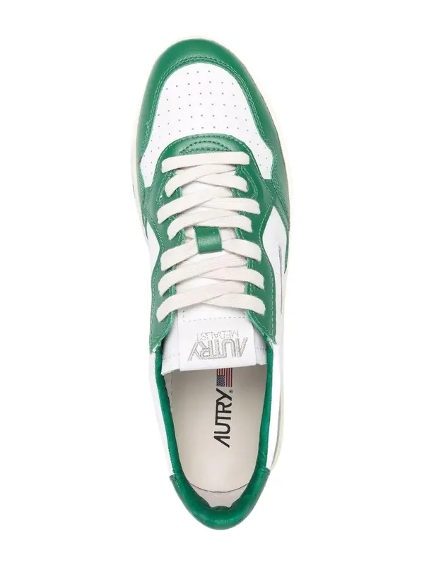 AUTRY Two-tone Lace-up Sneakers - White