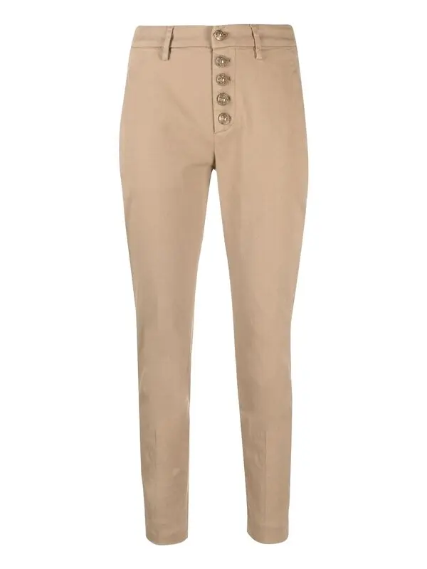 DONDUP Cropped Skinny Trousers - Neutrals