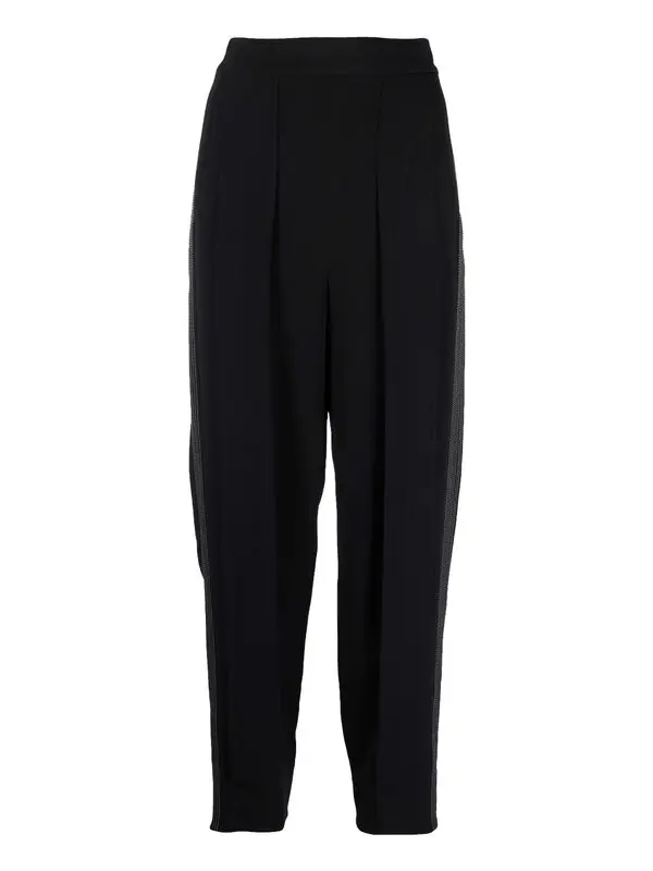 Stella McCartney Contrast-stitch Trousers - Black