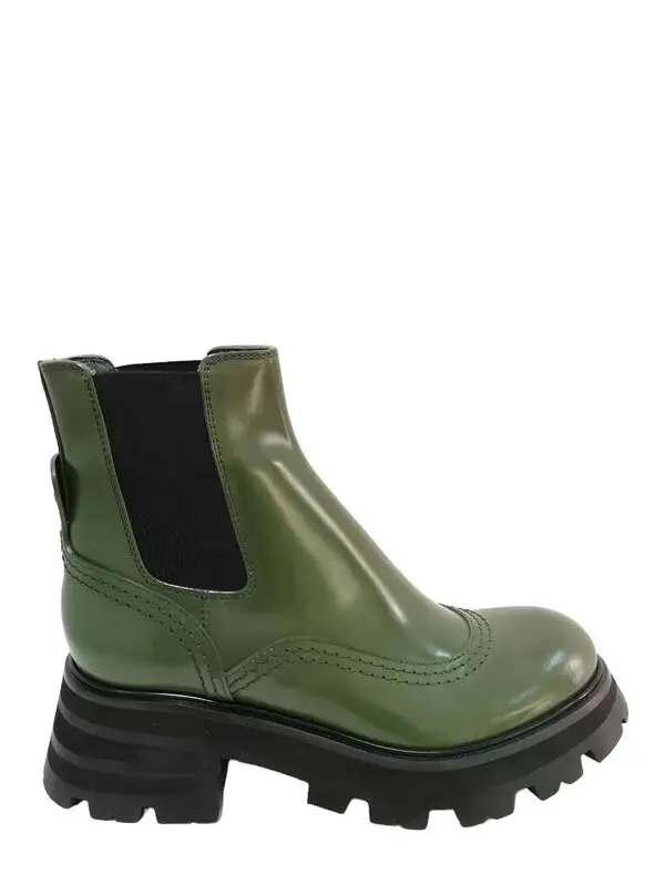 Alexander McQueen Wander Ankle Boots - Green