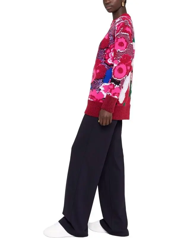Stella McCartney Patterned Intarsia-knit Jumper - Pink