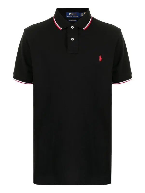 Polo Ralph Lauren Logo-embroidered Polo Shirt - Black