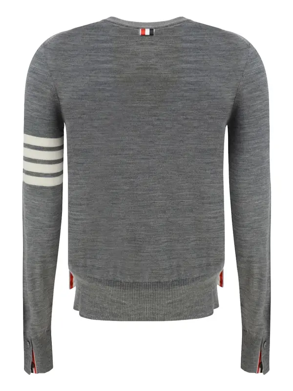 Thom Browne 4-bar Merino Jumper - Grey