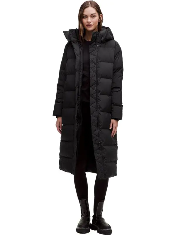 Lululemon Wunder Puff Long Jacket 600-down-fill - Black