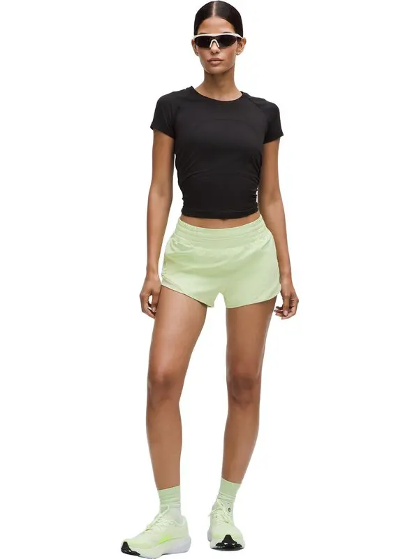 Lululemon Hotty Hot High-rise Lined Short 2.5 - Lemongrass