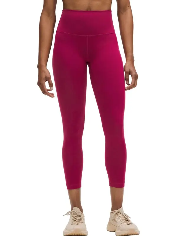 Lululemon Wunder Train High-rise Crop 23 - Magenta Smoke