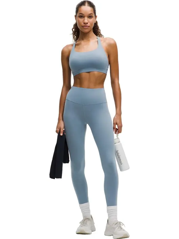 Lululemon Wunder Train High-rise Crop 23 - Steel Blue