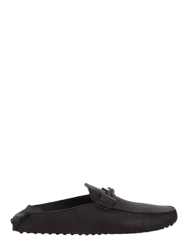 TOD'S Leather Gommino Mules - Black