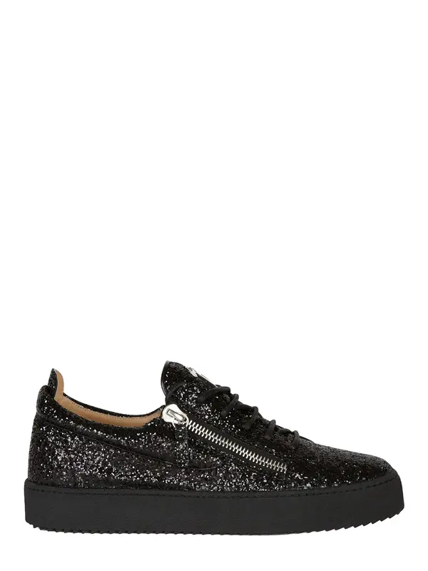 GIUSEPPE ZANOTTI Frankie Glitter Low-top Sneakers - Black