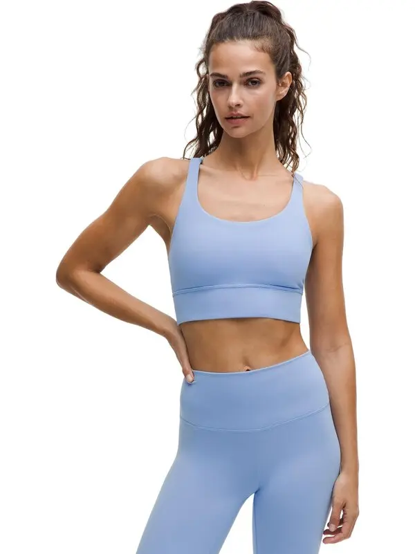Lululemon Energy Longline Bra - Sinatra Blue