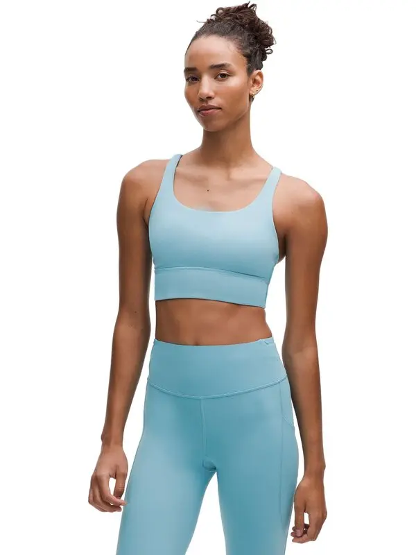 Lululemon Energy Longline Bra - Washed Blue