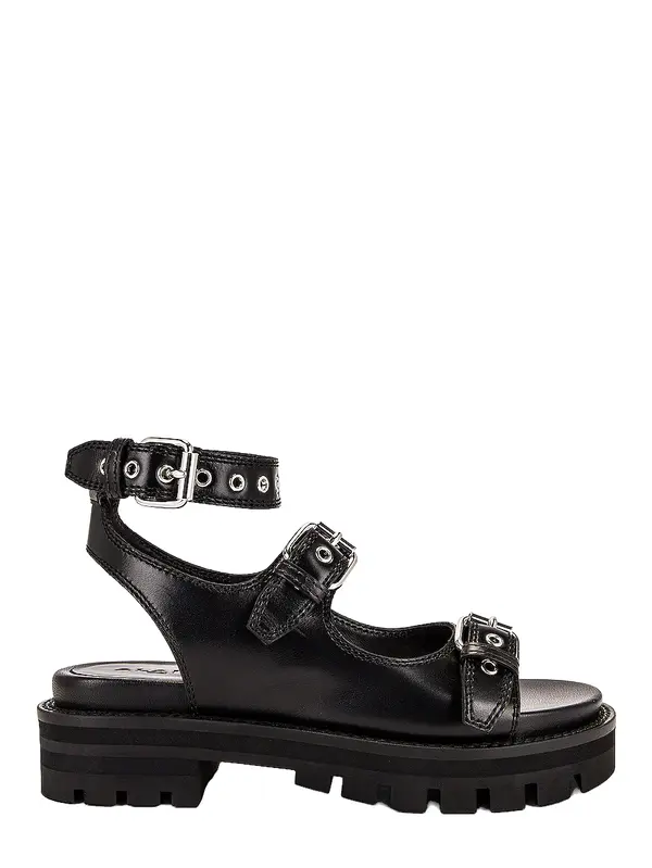 Alaïa Buckle Sandals - Noir