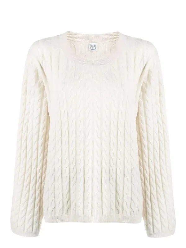 TOTEME Cable-knit Cashmere Jumper - Neutrals