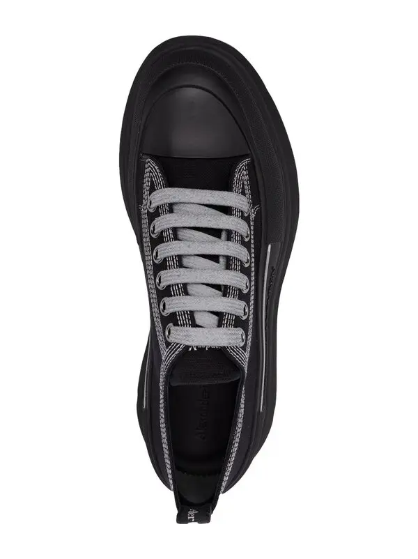 Alexander McQueen Tread Slick Lace-up Sneakers - Black