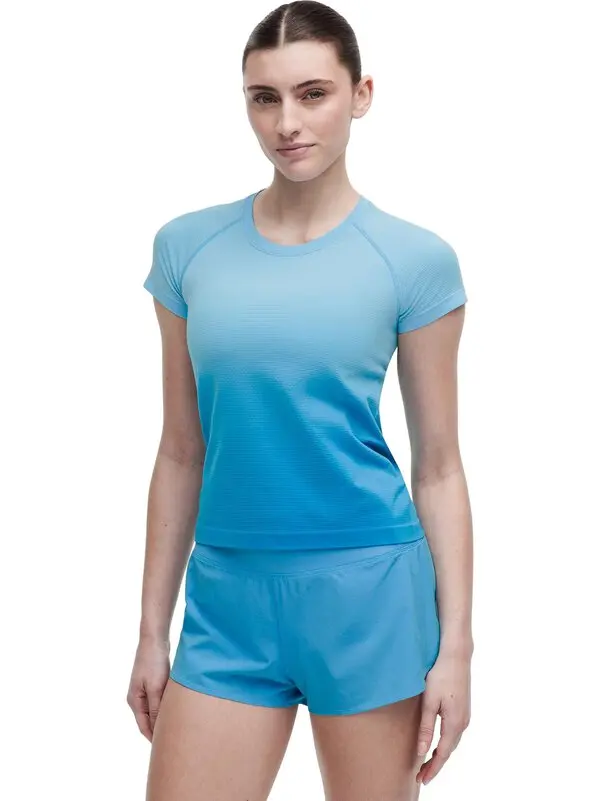 Lululemon Swiftly Tech Short-sleeve Shirt 2.0 - Ombre Dye Blueberry Multi