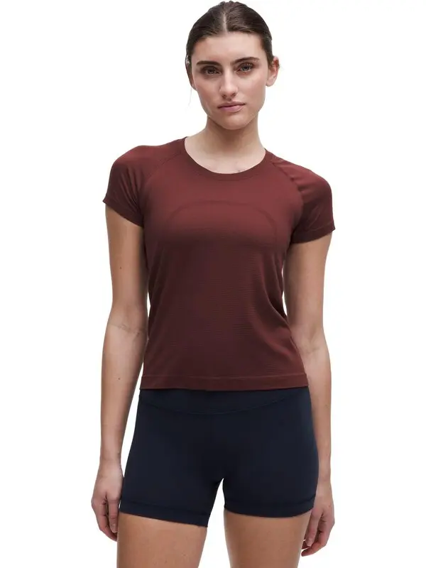 Lululemon Swiftly Tech Short-sleeve Shirt 2.0 - Red Merlot/red Merlot