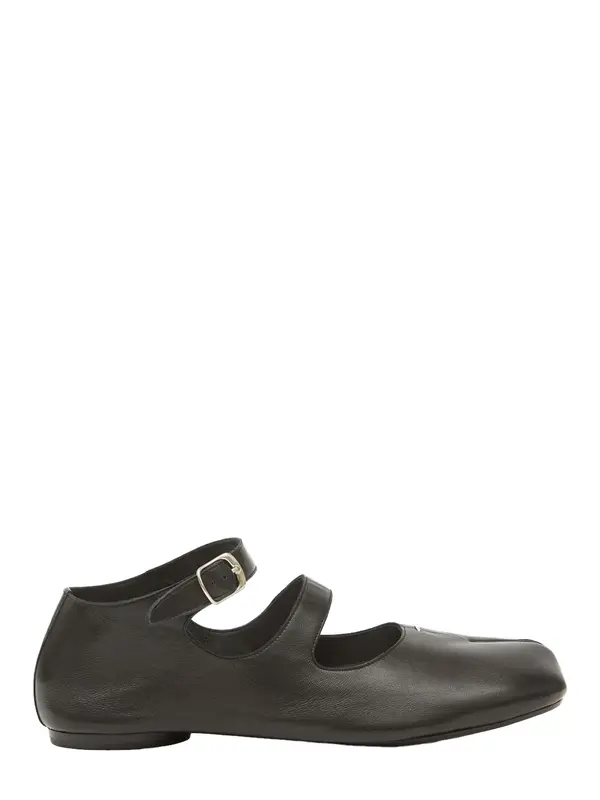 MAISON MARGIELA Tabi Leather Ballerinas - Black