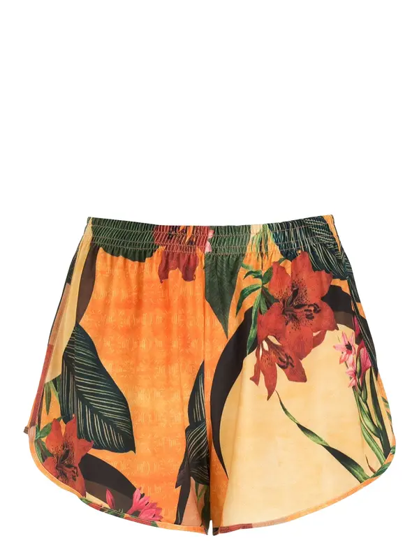 LYGIA & NANNY Floral-print Shorts - Yellow