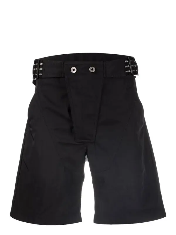 QASIMI Tahriir Motor Bermuda Shorts - Black