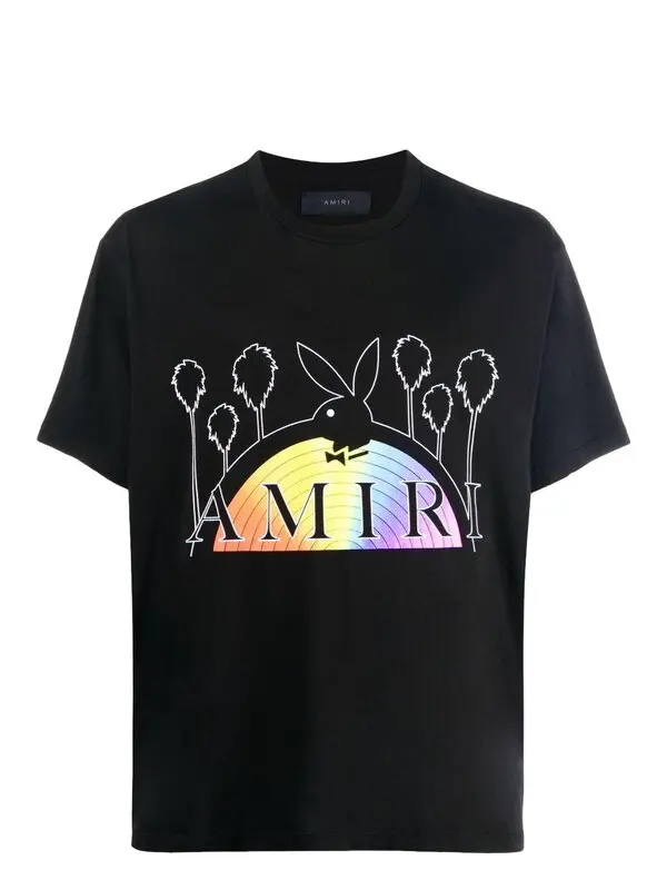 Amiri X Playboy Rainbow T-shirt - Black