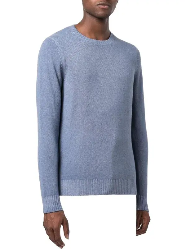 Malo Crew-neck Cashmere Jumper - Blue