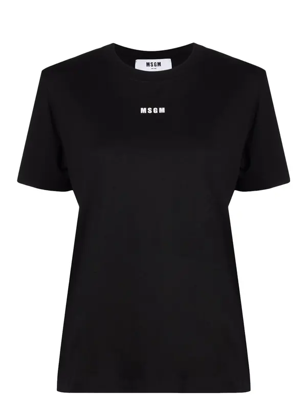 MSGM Logo-print T-shirt - Black