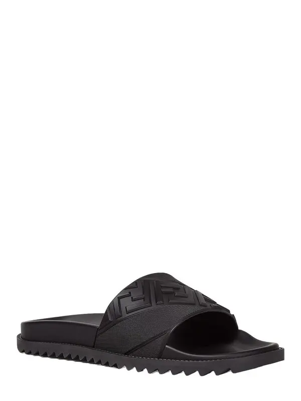 Fendi Ff Slide Sandal - F0qa1 Nero
