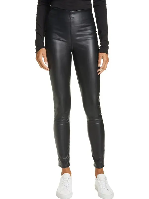 Rag & Bone Nina High-waist Faux Leather Skinny Pants - Z/dnublack