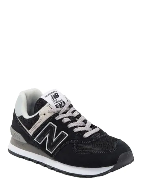 NEW BALANCE 574 Lace-up Sneakers - Black/white