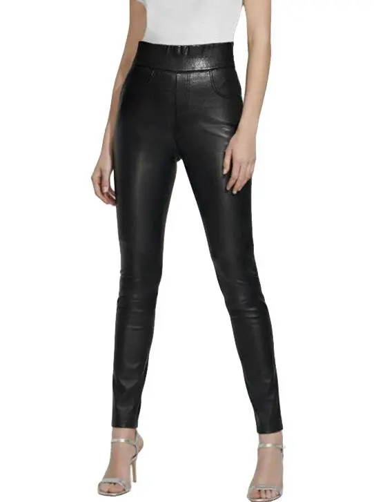 AS By DF Gigi Stretch Leather Leggings - Black