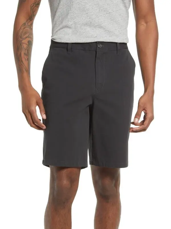 Bonobos Washed Stretch Cotton Chino Shorts - Faded Black