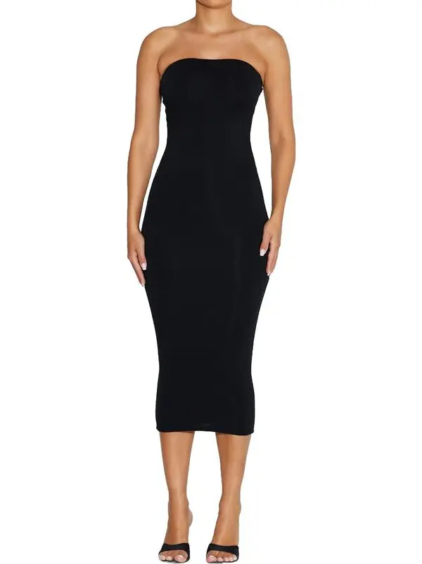 Naked Wardrobe Meant Tu-be Maxi Dress - Black