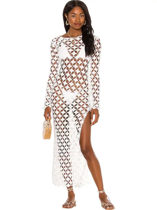 Tularosa Arella Midi Dress - White