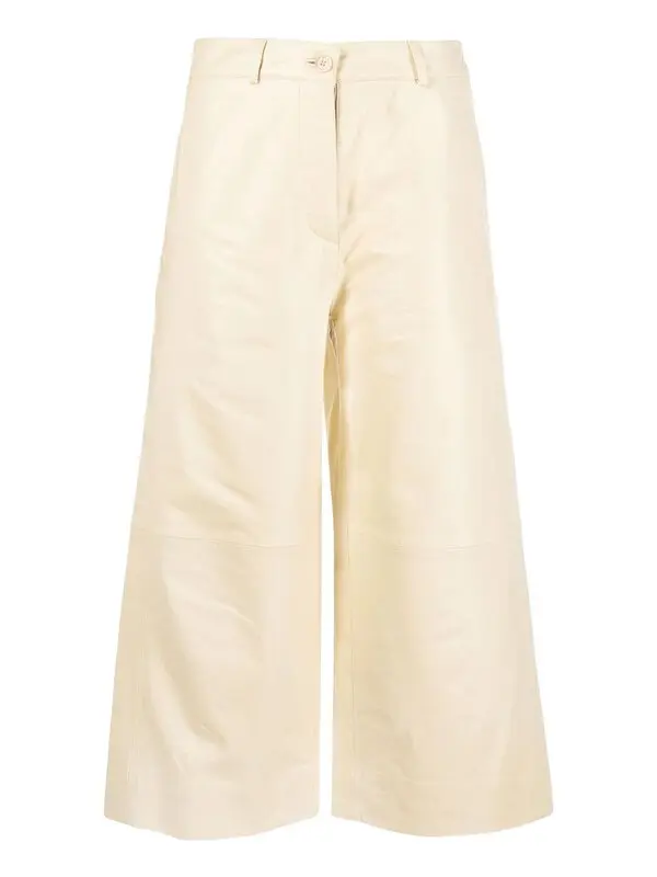 HOLZWEILER Cropped Leg Trousers - Yellow
