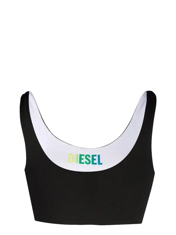 DIESEL® We Get Real Bikini Top - Black