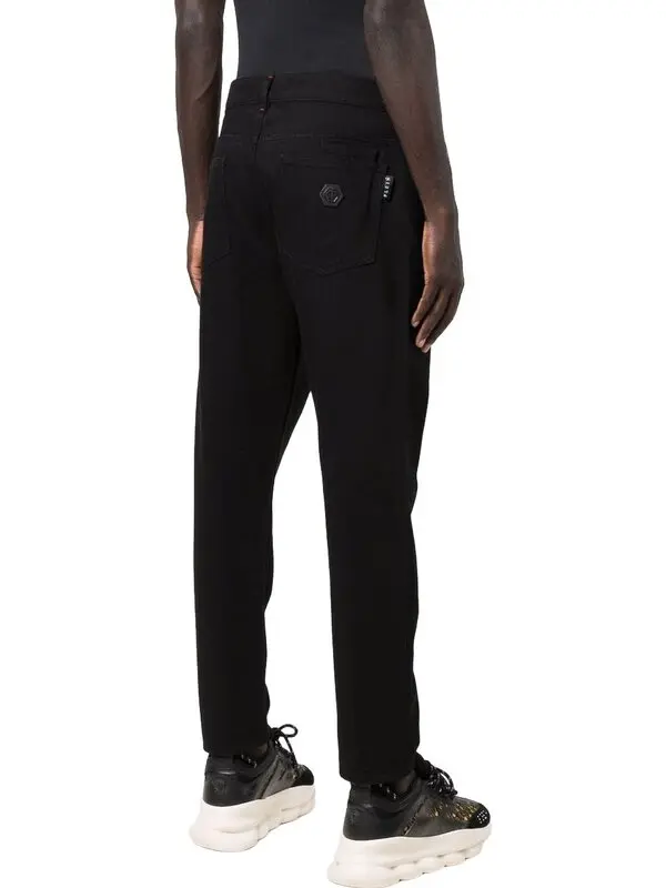 Philipp Plein Logo Patch Trousers - Black