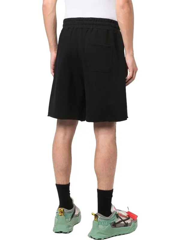 DOMREBEL Logo-embroidered Track Shorts - Black