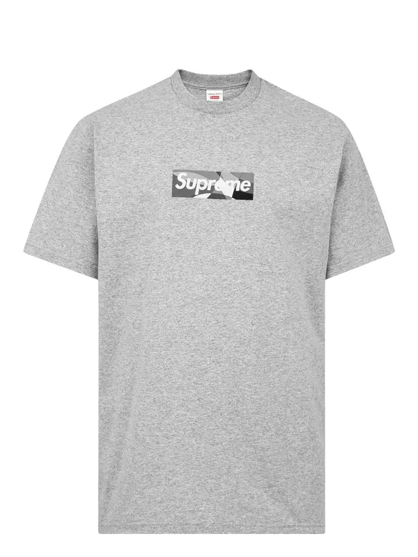 Supreme X Emilio Pucci Box Logo Crewneck T-shirt - Grey