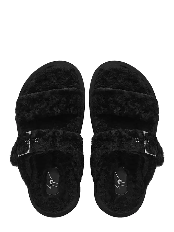 GIUSEPPE ZANOTTI Jolanda Flat Sandals - Black