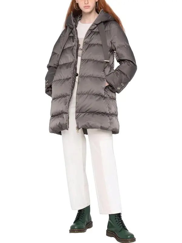 Herno Hooded Padded Coat - Grey