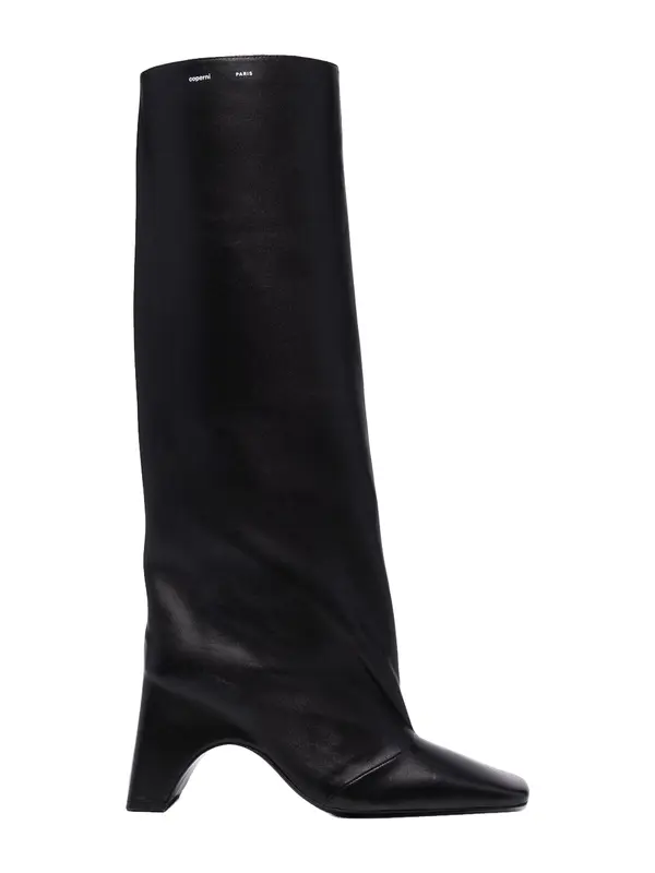 Coperni Square-toe Boots - Black