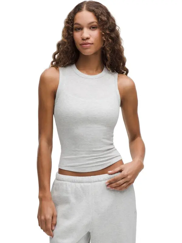 Lululemon Hold Tight Crewneck Tank Top - Heathered Core Ultra Light Grey