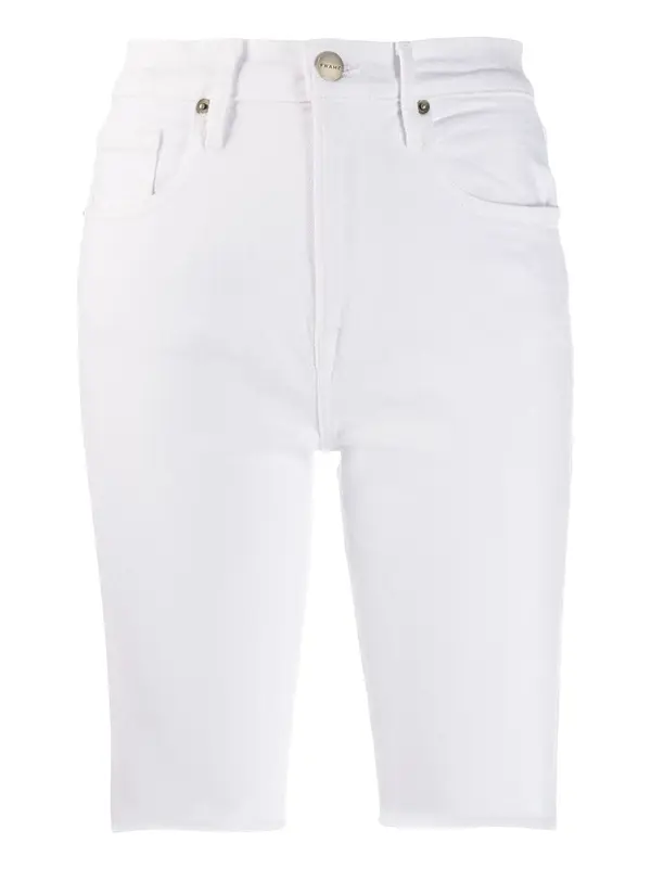 FRAME Le Vintage Bermuda Shorts - White