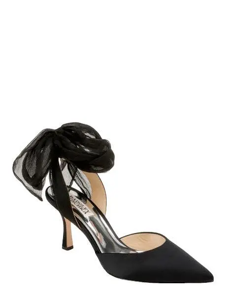 Badgley Mischka Blaze Pump - Blacksatin