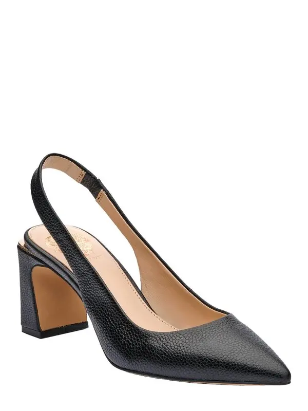 Vince Camuto Hamden Pointed Toe Slingback Pumps - Black